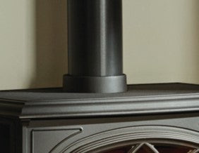 Optional matt Black Top Exit Decorative Flue Collar (Huntingdon) - Con ...