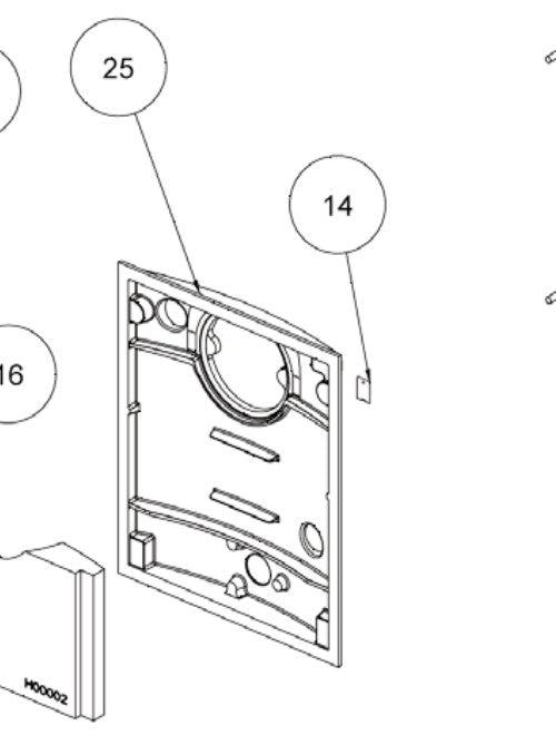 Stanley Oisin BACK PANEL (Discontinued) — Spratt Fireplaces