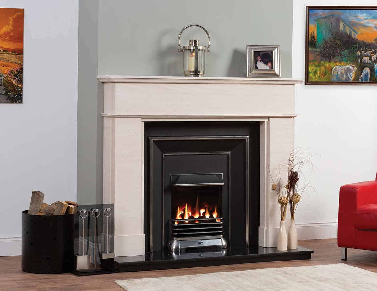 54" Nimes Ivory Pearl Fireplace | Heat Design Ireland — Spratt Fireplaces