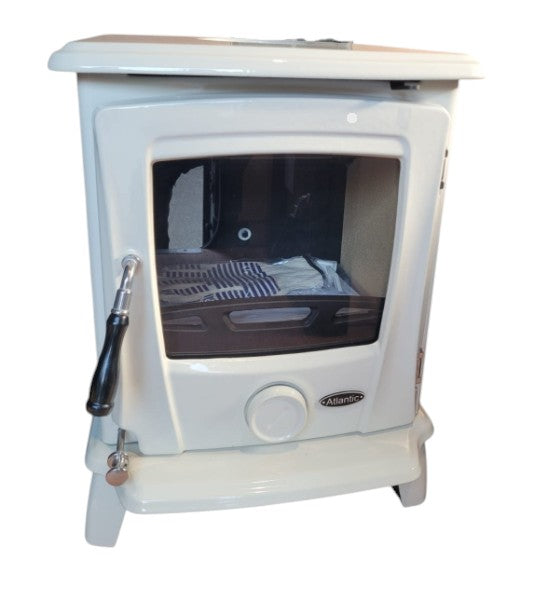 Atlantic Lough Free Standing Cream Multi Fuel Stove — Spratt Fireplaces