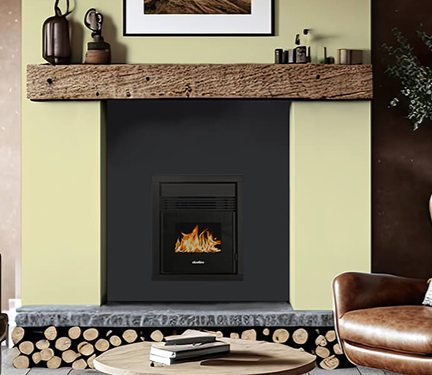 Elcofire Lima 5 Air Inset Pellet Stove (Ex Trim) — Spratt Fireplaces